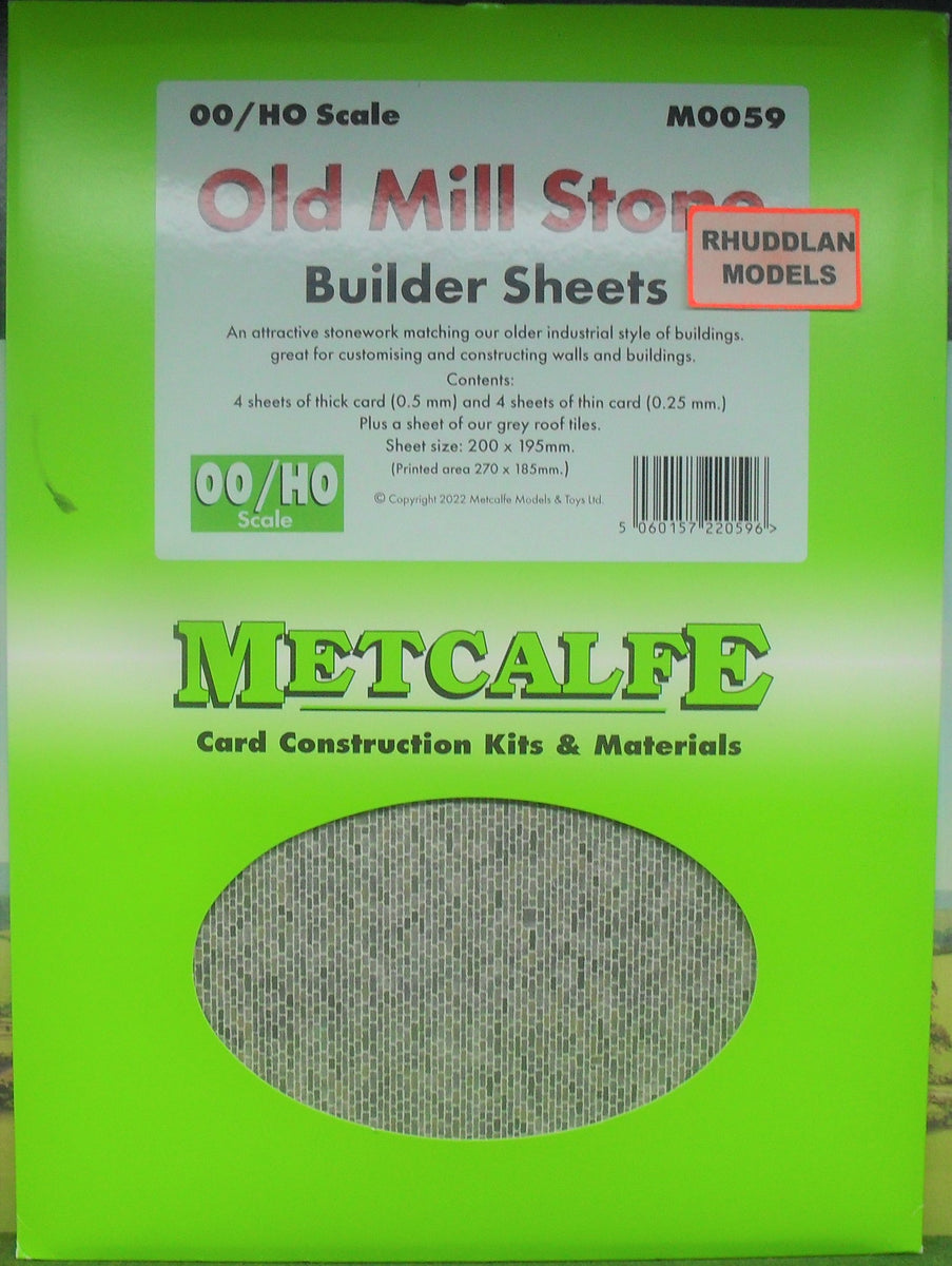 Metcalfe Moo59 Oo Gauge Old Mill Stone Builder Sheets Price Include Rhuddlan Models