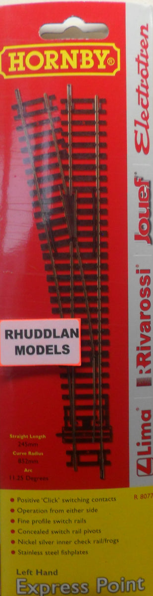 HORNBY R8077 OO/1:76 LEFT HAND EXPRESS POINT - (PRICE INCLUDES DELIVER ...