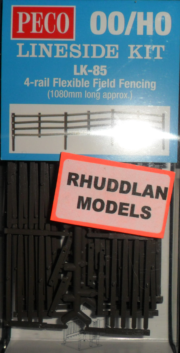 PECO LK-85 OO/1:76 4-RAIL FLEXIBLE FIELD FENCING 1080mm LONG - (PRICE ...