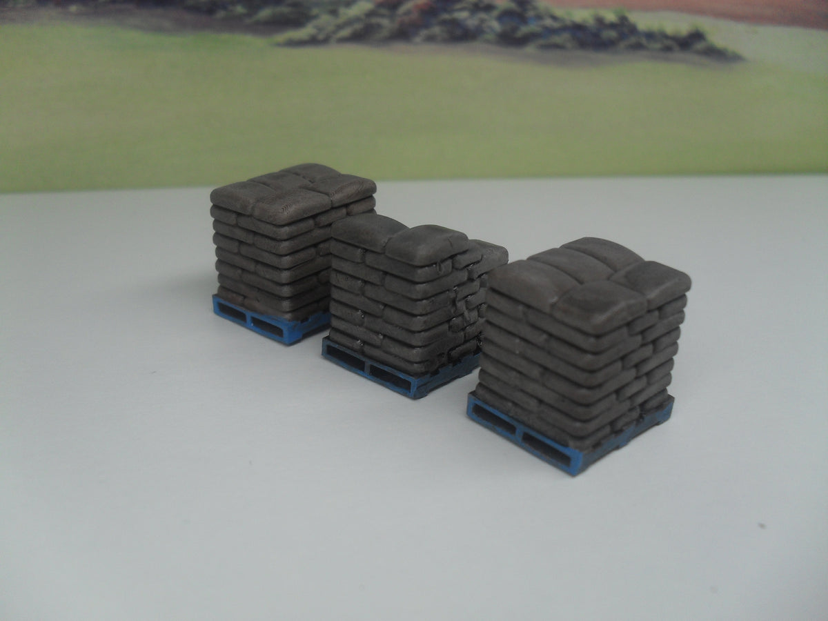 New No.5 OO gauge loaded pallet sacks (4) unpainted. – Rhuddlan Models