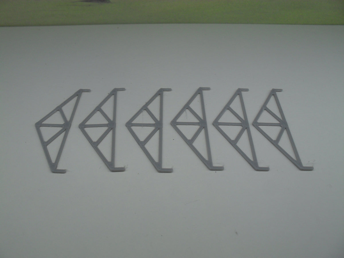 New No.8 N gauge roof trusses (6) unpainted. – Rhuddlan Models