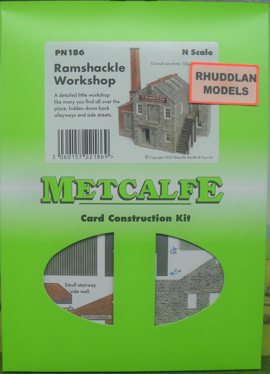 METCALFE PN186 N GAUGE RAMSHACKLE WORKSHOP – Rhuddlan Models