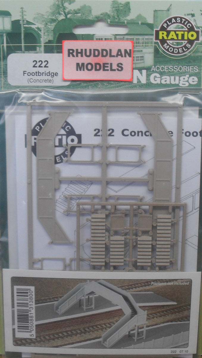RATIO 222 N GAUGE FOOTBRIDGE (CONCRETE) - (PRICE INCLUDES DELIVERY ...